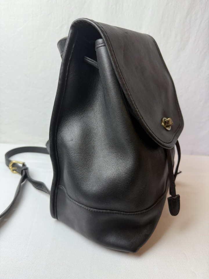 Vintage Coach Leather Drawstring Backpack Bag, 1990’s | eBay