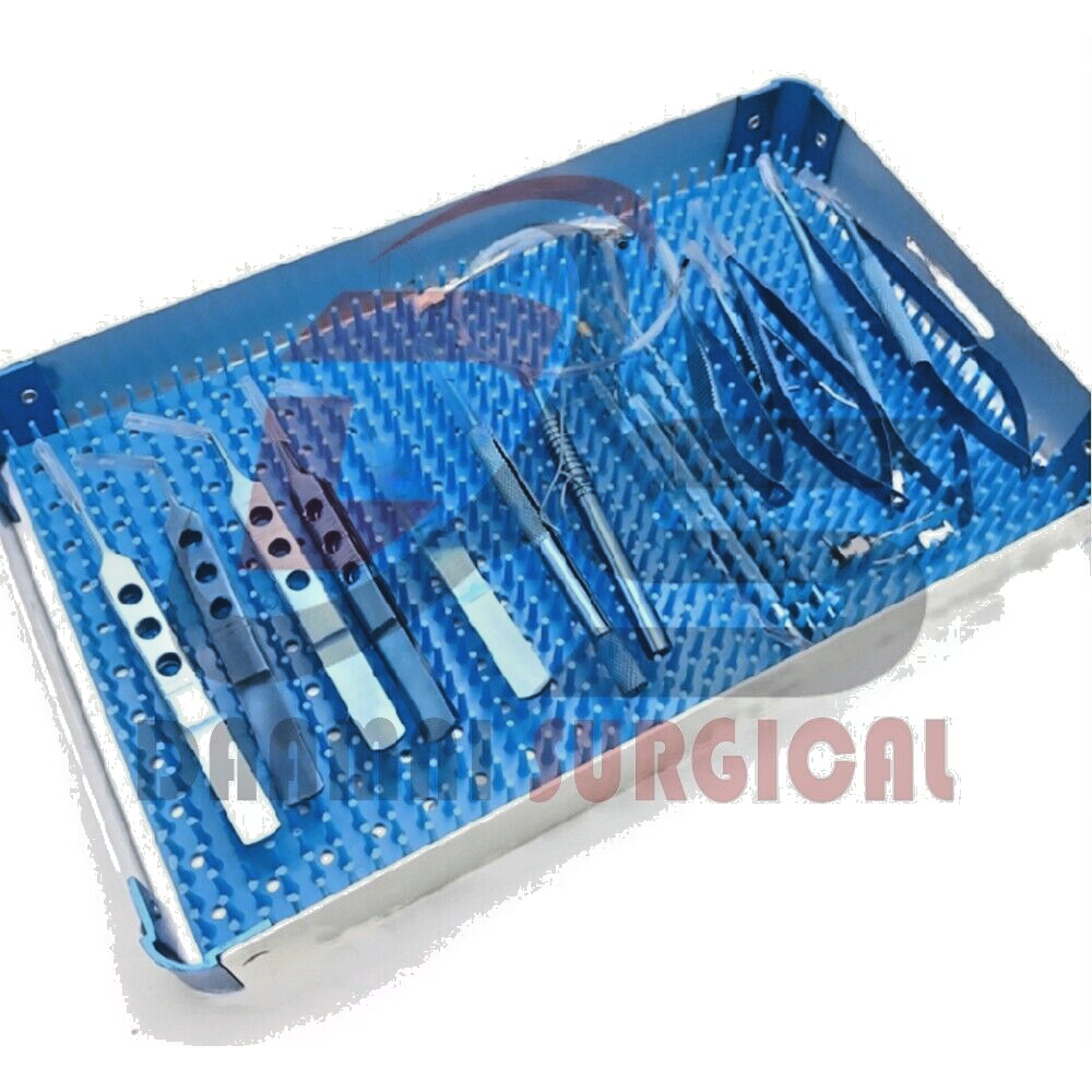 Ophthalmic Cataract Eye Surgery kit Surgical Instrument 21 Pcs with box ...