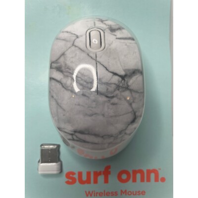 Surf Onn Wireless Mouse black/white marble design | eBay