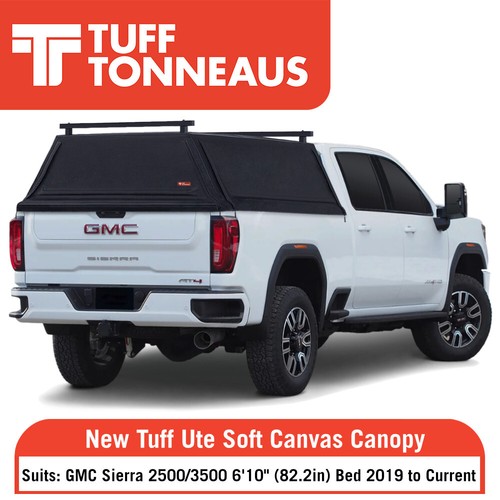 NEW TUFF Ute Soft Canvas Canopy for GMC Sierra 2500/3500 6'10" Bed 2019 ...
