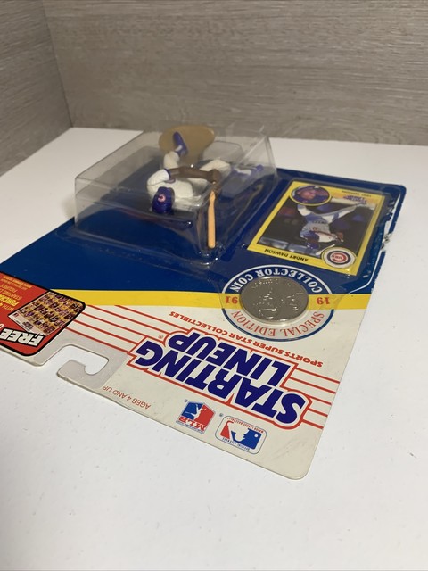 RARE 1991 Andre Dawson Starting Lineup Baseball Figure Card & Coin ...