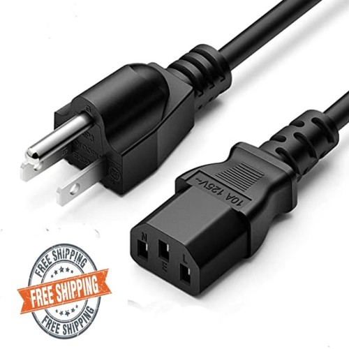 6FT 3Prong AC Power Cord for Personal Computer/Vizio/PC/Monitor/Smart ...