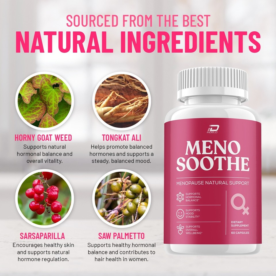 (5 Pack) Meno Soothe Female Capsule - MenoSoothe All Natural Menopause ...