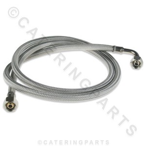 DN8 3/8" STAINLESS STEEL BRAIDED FLEXI WATER HOSE 1.5 METRE 1.5M COFFEE ...