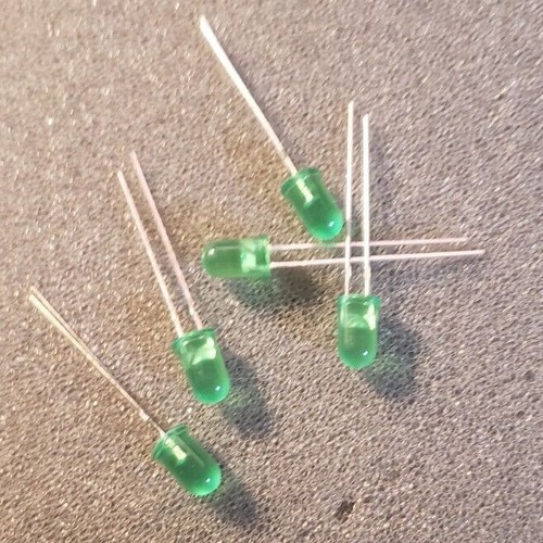 green LED 5mm green Clear - 20x 40x 60x 100x Pc Pkgs ...