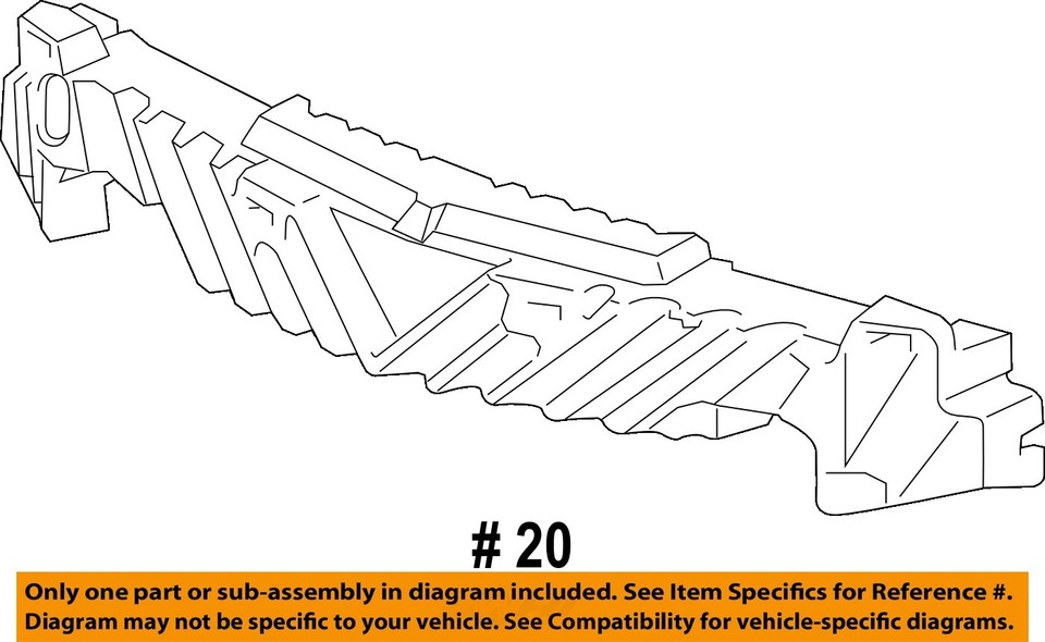 GM OEM 14-19 CTS Front Bumper Bumper Components-Absorber 23300825 | eBay