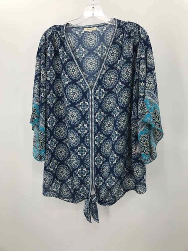 Pre-Owned Max Studio Blue Size 3X Blouse | eBay