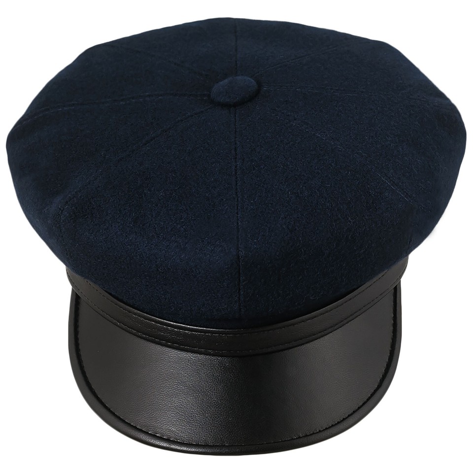 Sterkowski BRANDO Wool Biker Cap Vintage Motorcycle Peaked Rider Wild ...