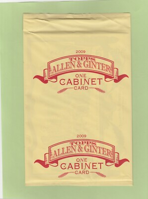 2009 Topps Allen & Ginter Cabinet Baseball Box Topper Oversized Pack | eBay