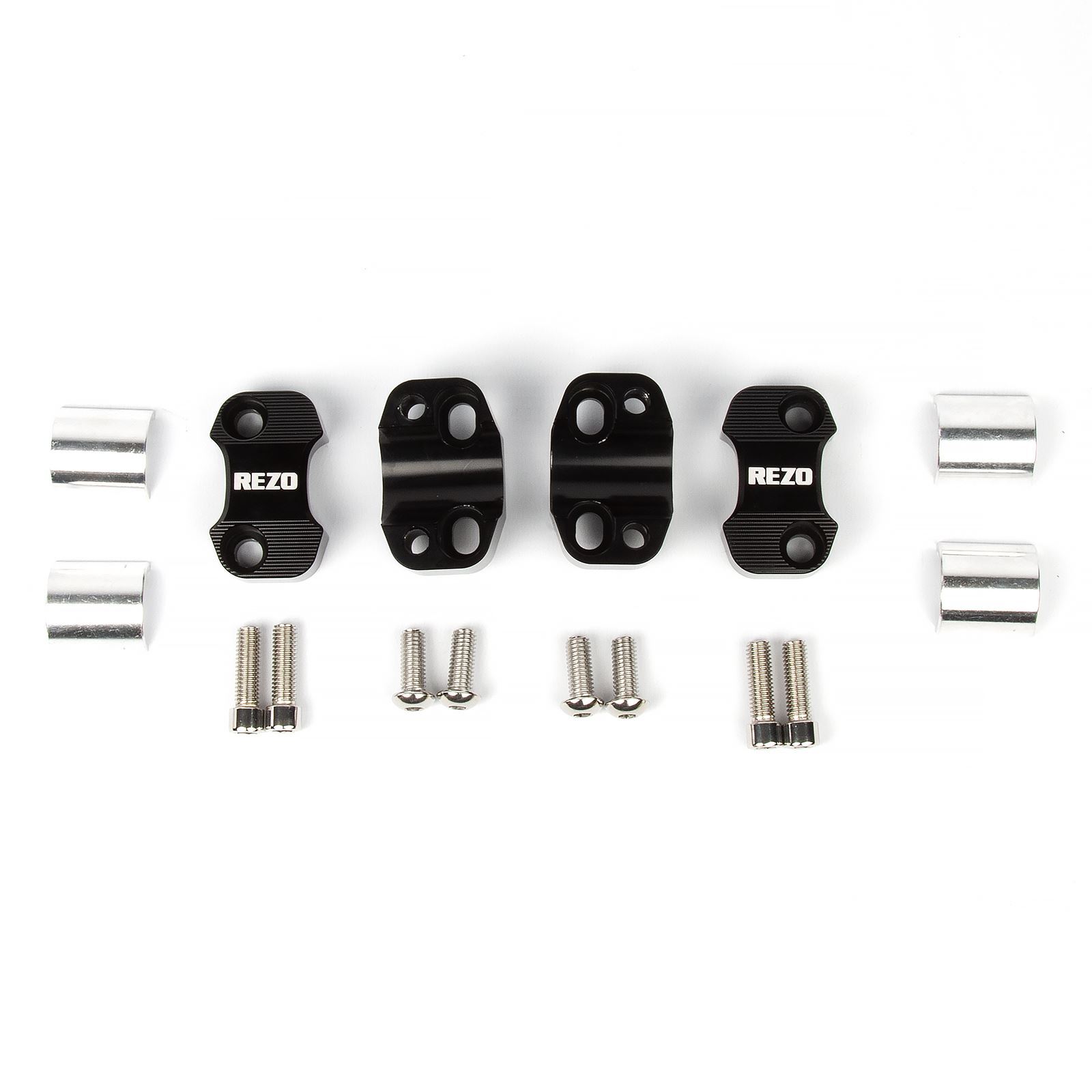 Rezo Aluminium 22mm-28.6mm Handlebar Risers Black for Mutt Mastiff 125 ...