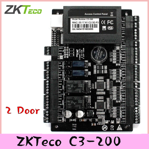 ZKTeco C3-200 2 Doors Board Access Control Board Door Access System IP ...