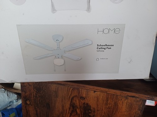 Argos Home Schoolhouse Ceiling Fan - White | eBay UK