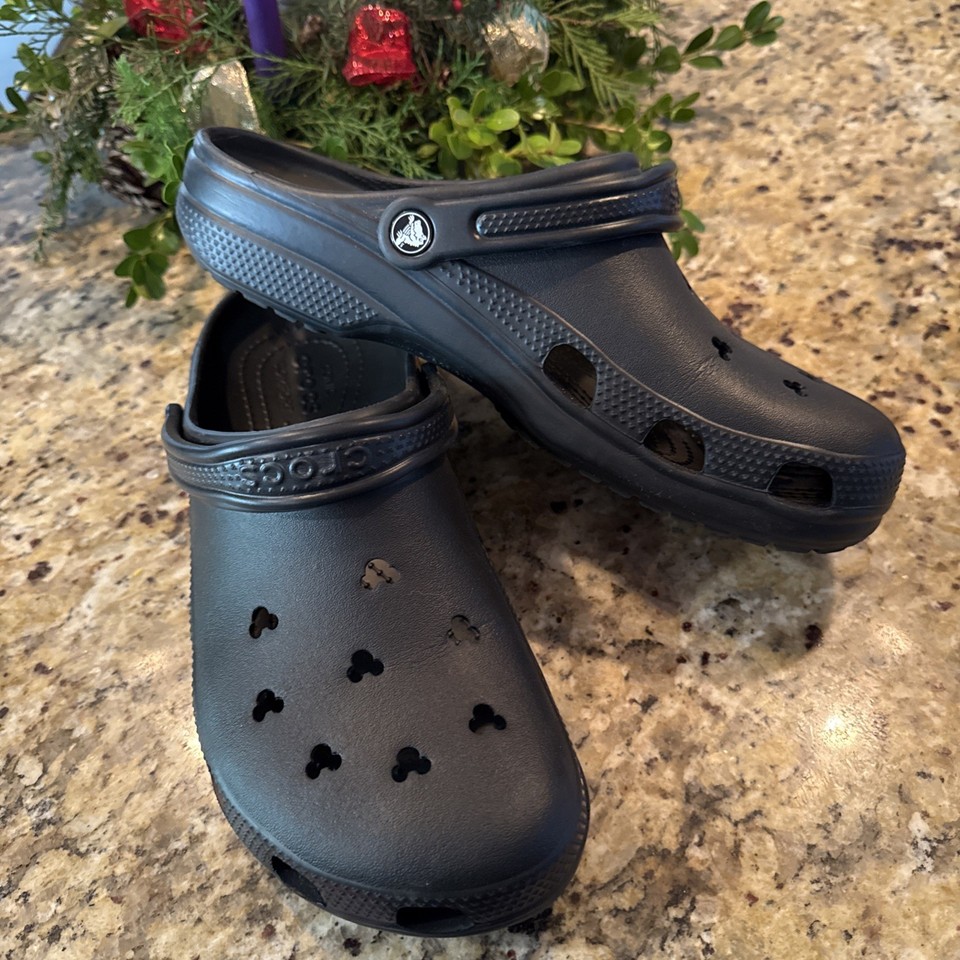 Disney Parks Exclusive Mickey Mouse Icon Clogs for Adults Crocs Black ...
