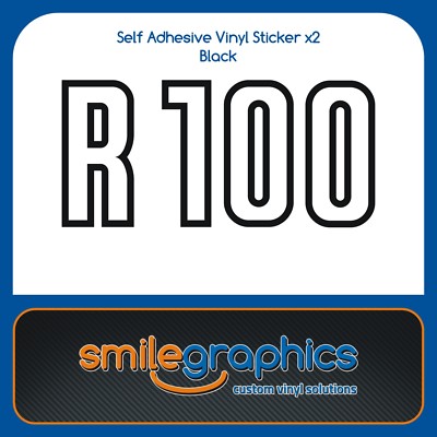 BMW R100 Battery Cover Side Panel Stickers Decals Black | eBay