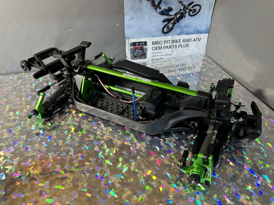 Traxxas Rustler Ultimate Edition 4x4 Vxl Chassis Roller Green Brushless ...