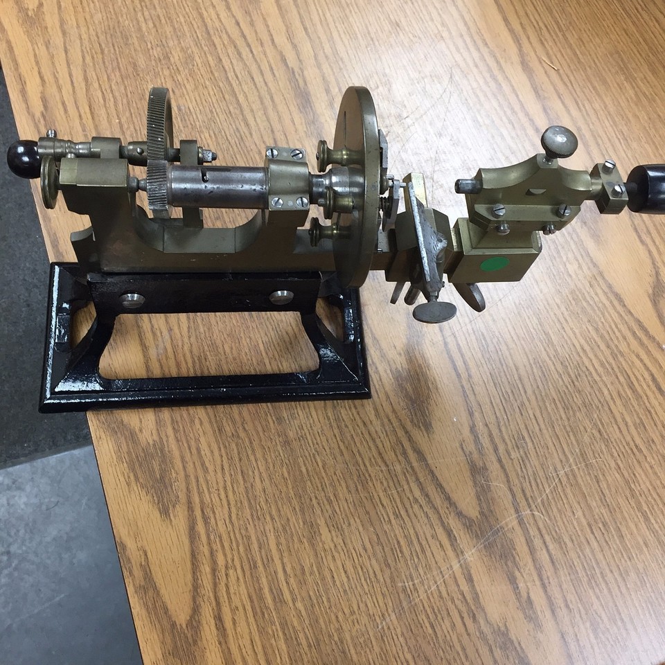 Antique Bench Model Jeweler's / Watchmaker's Hand Operated Lathe | eBay