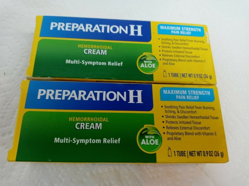 PREPARATION H CREAM MULTI-SYMPTOM .9.OZ EA (2pk bundle) | eBay