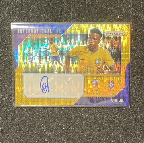 2024 Panini Prizm Conmebol Copa International Ink Vini Jr Auto Gold 01/ ...