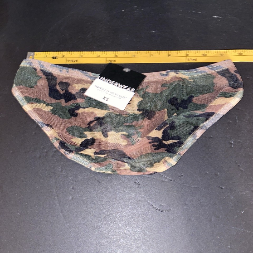 N2N Bodywear Men's Sheer Mesh Camo Brief Size XS | eBay