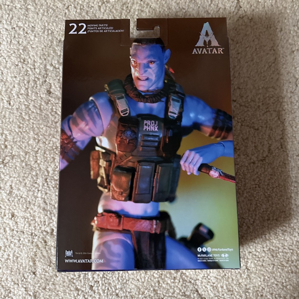 Avatar: Fire and Ash Recom Quaritch Gold Label 7" Action Figure | eBay