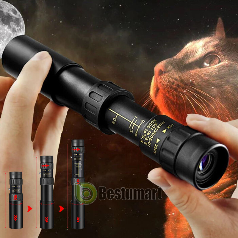 10-300X40mm Monocular Cell Phone Camera Telephoto Lens+Tripod For ...