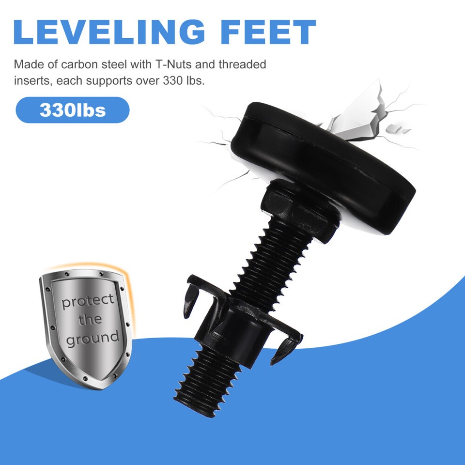 5 Pieces Furniture Adjustment Feet Leveling Adjustable Height Legs ...