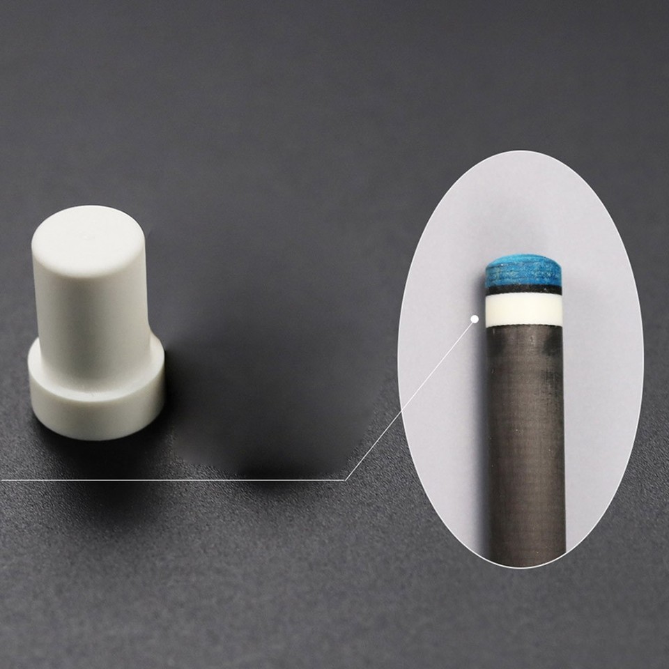13 3mm White Billiard Cue Ferrule Made from ABS Plastic Without ...