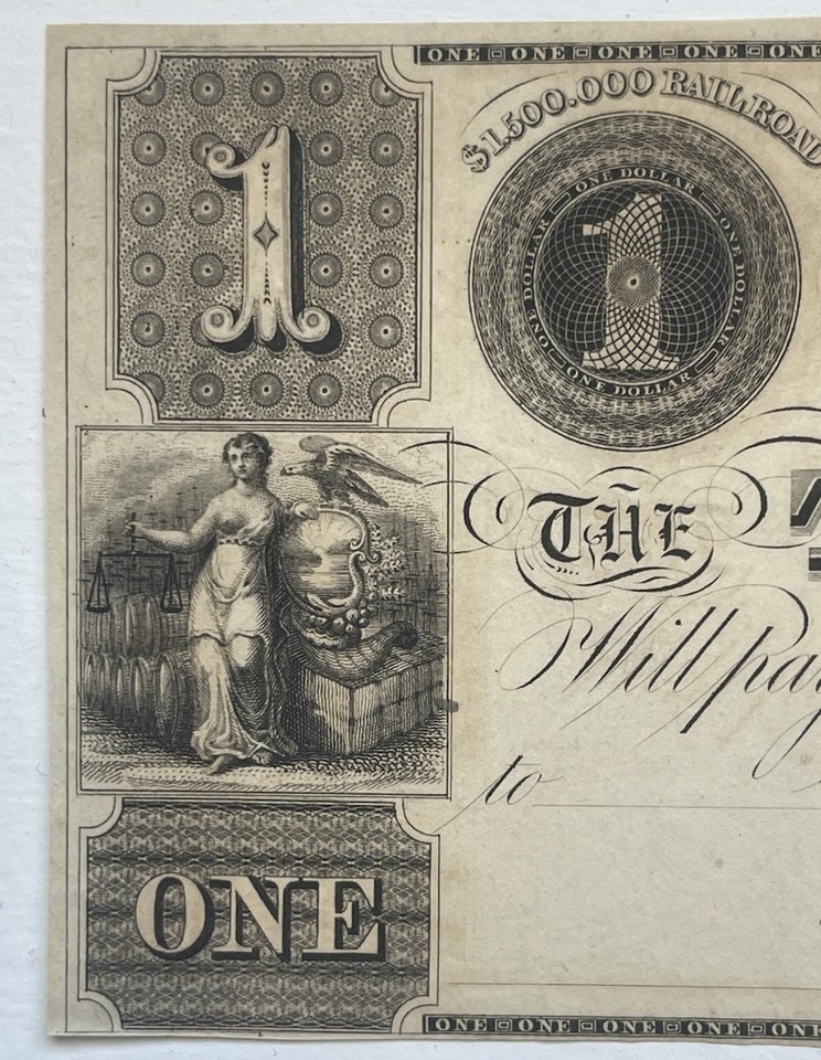 1800’s $1 THE TECUMSEH BANK MICHIGAN OBSOLETE CURRENCY NOTE ...