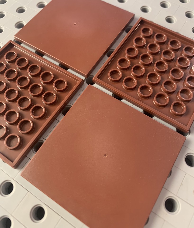 Lego Brown 6x6 Flat Tiles Smooth Finishing MODULAR BUILDINGS Floor Lot ...