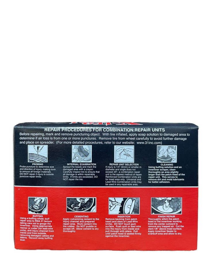 XtraSeal 13-670 Patch Plug Combi Unit Wire Mini 1/8" 20pc Tire Repair ...