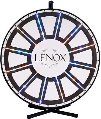 30 Inch Insert Your Own Graphics Lighted Prize Wheel with RGB Blinking ...