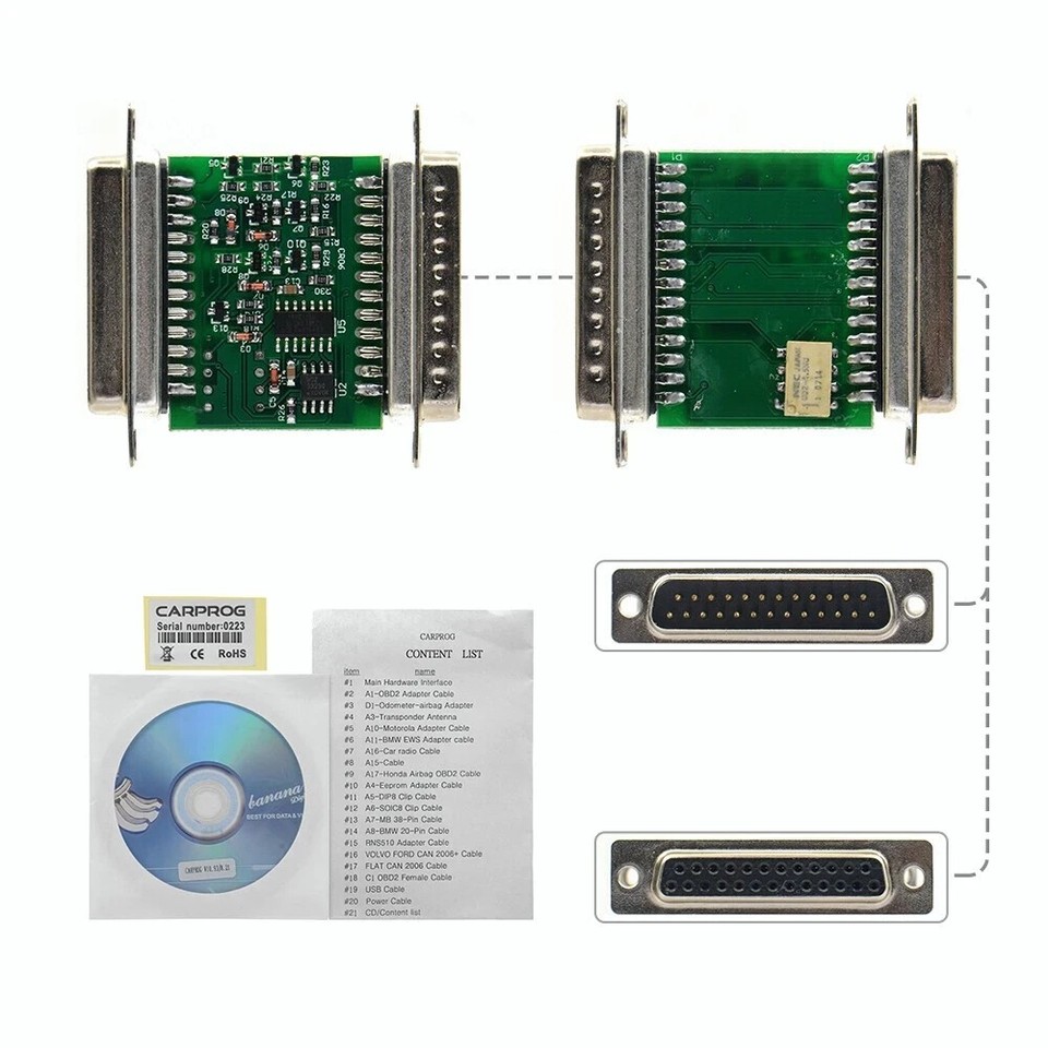 Online Carprog 13.77 Full Adapters with Keygen For Radio/IMMO ECU ...