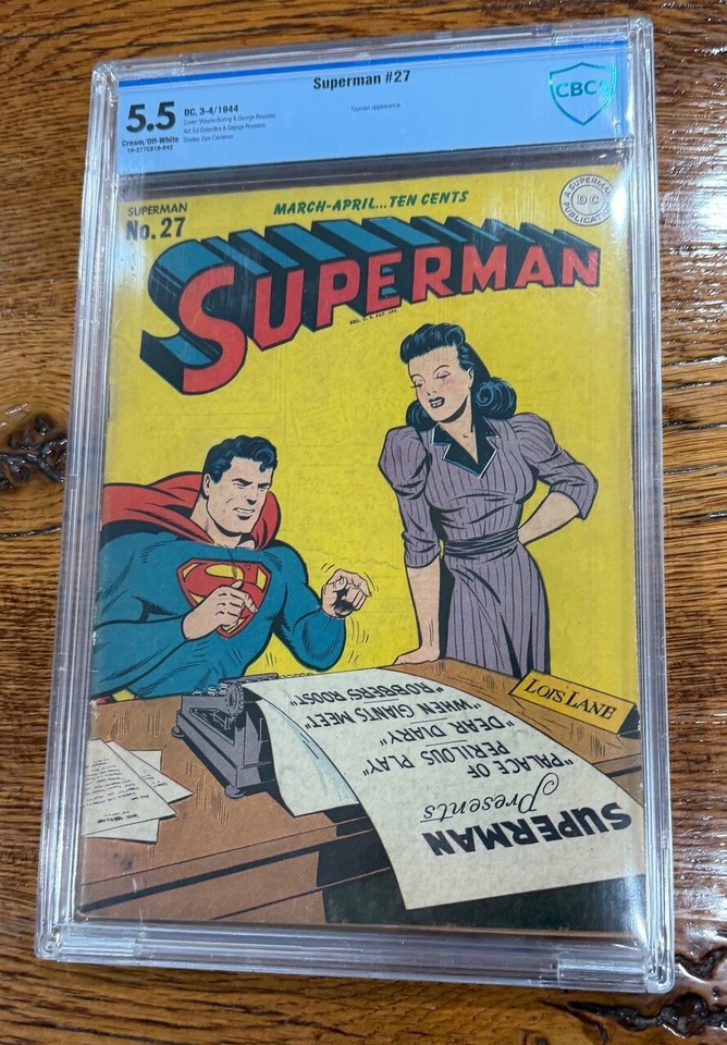 Superman No. 27 1944 D.C. Comics CBCS (not CGC) 5.5 | eBay