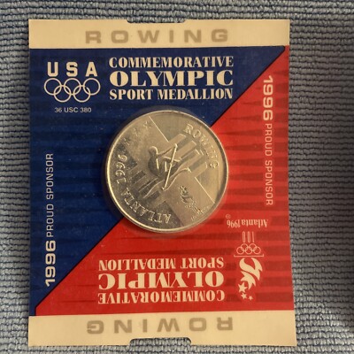 1996 Commemorative Olympic Sport Medallion - Rowing | eBay