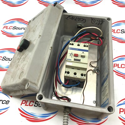 TELEMECANIQUE GV3-M08 MANUAL MOTOR STARTER w/ AB-666267 ENCLOSURE | eBay