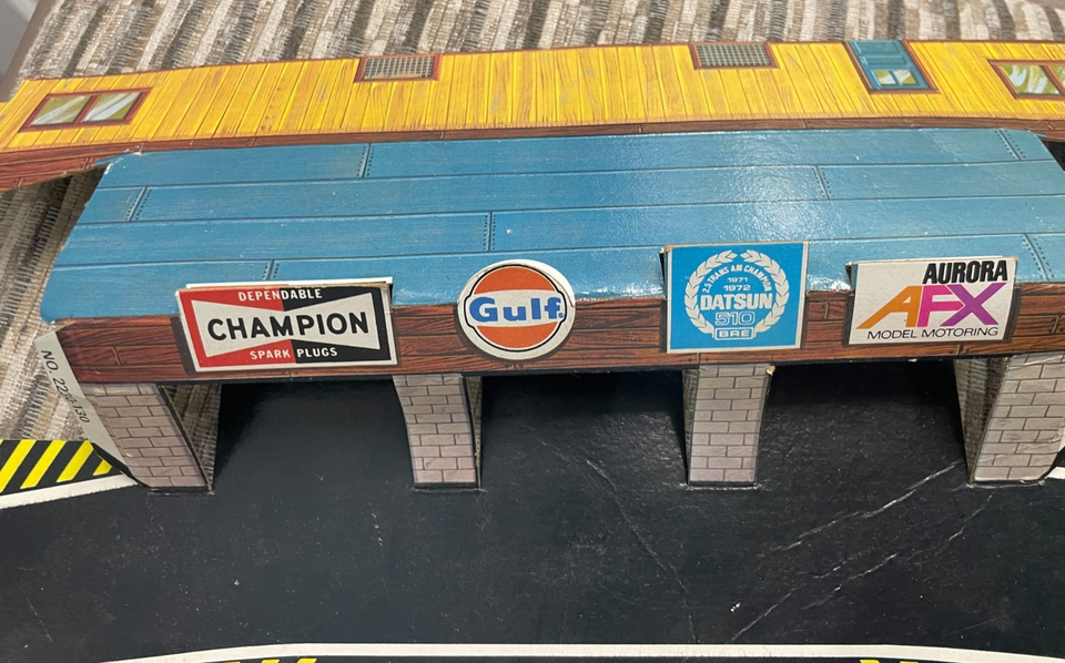 Vintage AFX Aurora Slot 1970s HO Scale Pit Stop Garage Building ...