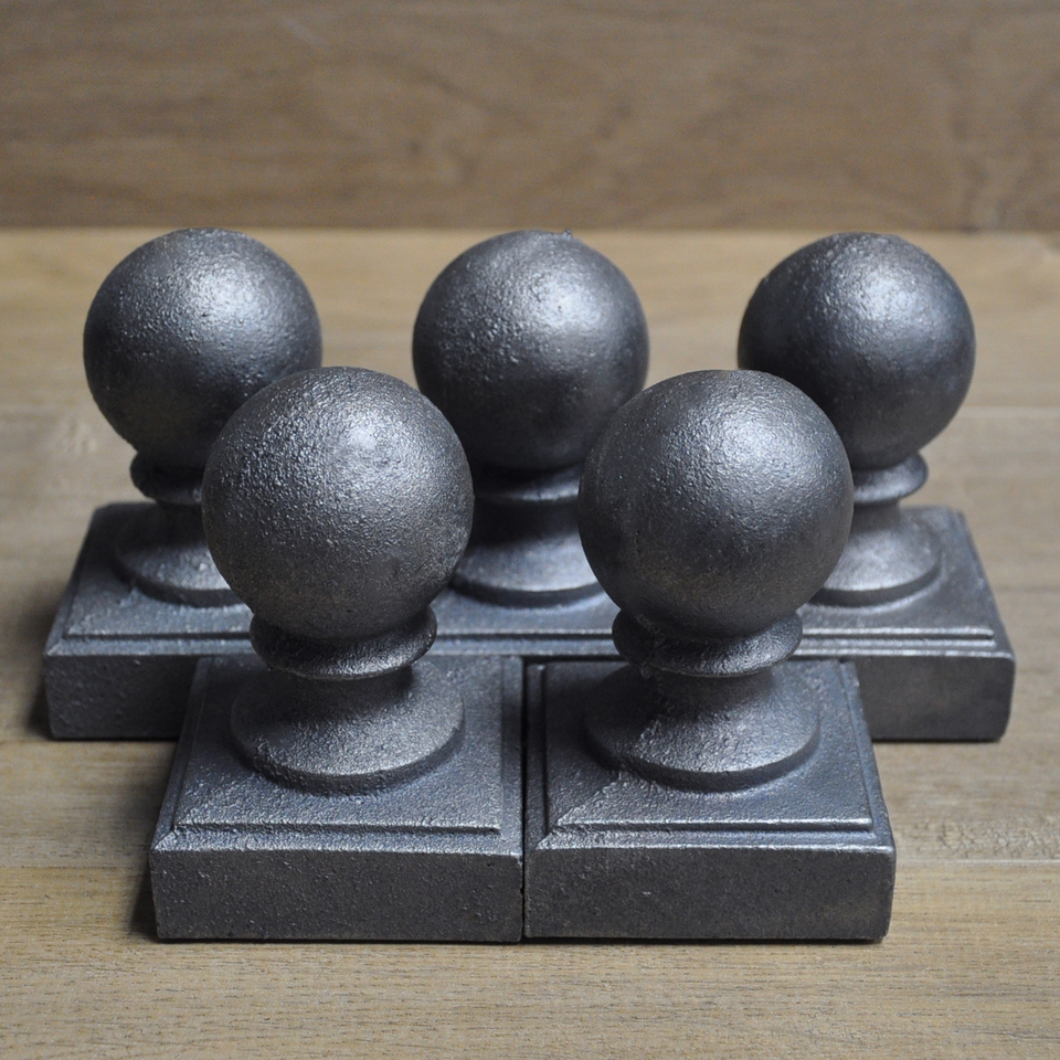 Cast iron Ball Fence Finial Square Topper Post Caps For 2 x 2