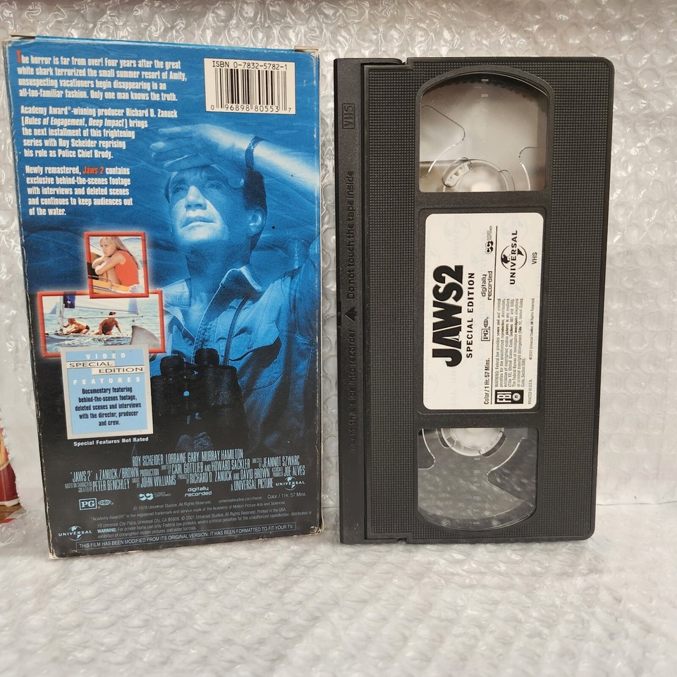 Jaws 2 Special Edition (VHS, 2001) Shark Horror Cult 96898805537 | eBay