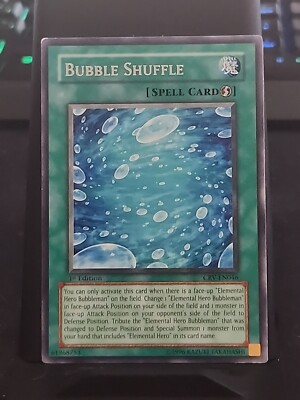 Bubble Shuffle - 1st Edition - Rare Foil - Yugioh Spell Card - Vintage ...