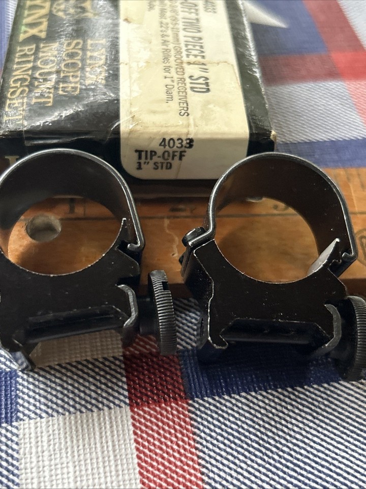 REDFIELD 522635 “M” JR/SR Scope Mount Rings 1” Split (Medium) In Box ...