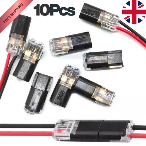 10Pc 12V Wire Cable Snap In Connectors Terminal Connection Joiners Car ...