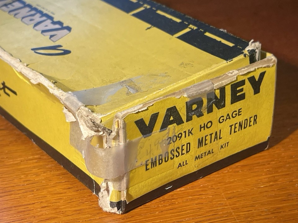 KIT - EMBOSSED TENDER BRASS 2091K VINTAGE HO STEAM LOCOMOTIVE VARNEY | eBay