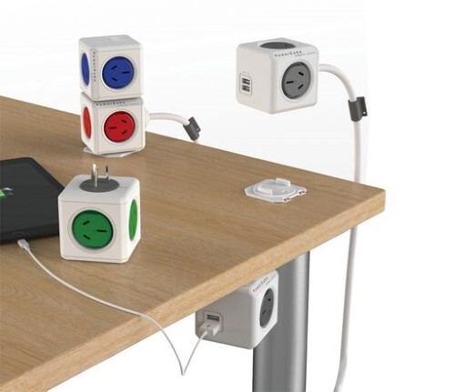 4 Way Power Cube + USB Charging Outlet 240VAC with Docking Mount ...
