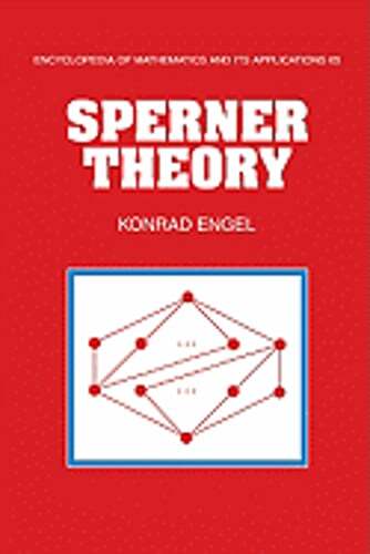 Sperner Theory by Konrad Engel: New 9780521452069| eBay