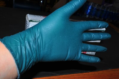 Gloves Microflex Dura Flock 8 mil Green Nitrile Medium 50 Pack DFK-608 ...