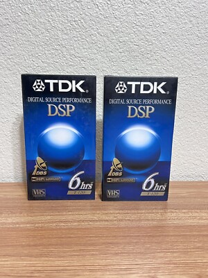 2 TDK DSP 120 VHS Videocassette 6 hrs T-120DPBH Digital Source Performance NEW | eBay