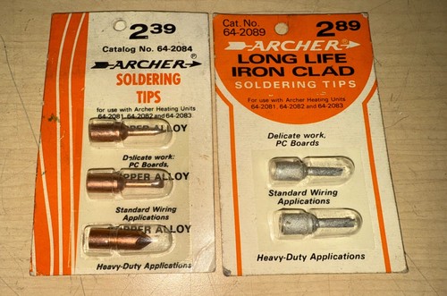 Archer Long Life Iron Clad Soldering Tips Cat No 64-2084 and 64-2089 | eBay