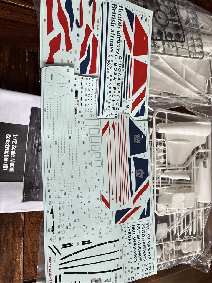 Airfix 1/72 Scale Concorde Model Kit - No Box | eBay UK