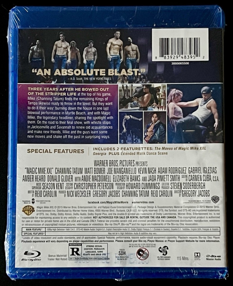 Magic Mike XXL (Blu-ray) NEW SEALED (Channing Tatum, Gabriel Iglesias ...