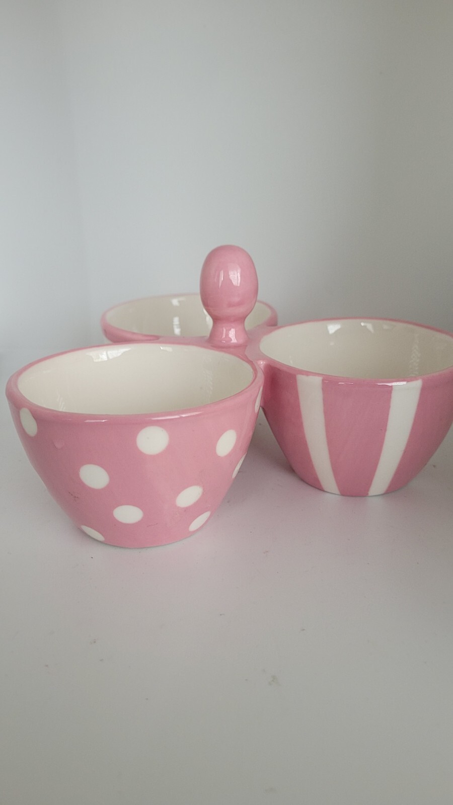 Pampered Chef Pink Trio 1803 Help Whip Cancer 3 Part Candy/ Condiment ...